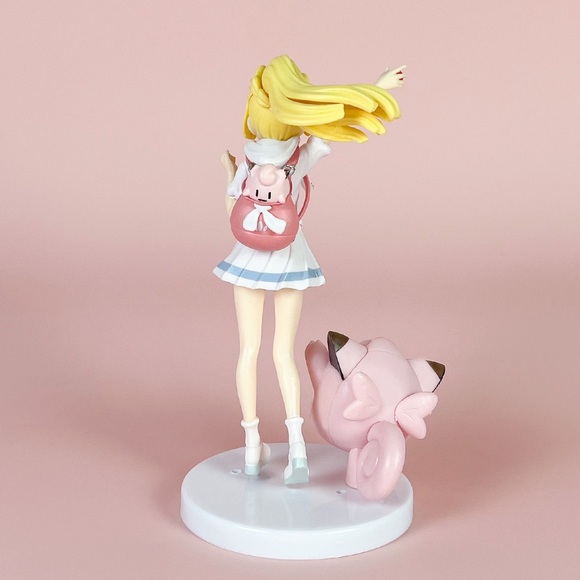Party Supplies | Hot 19cm Anime Figure Pokemon Lillie With Clefairy Pvc ...